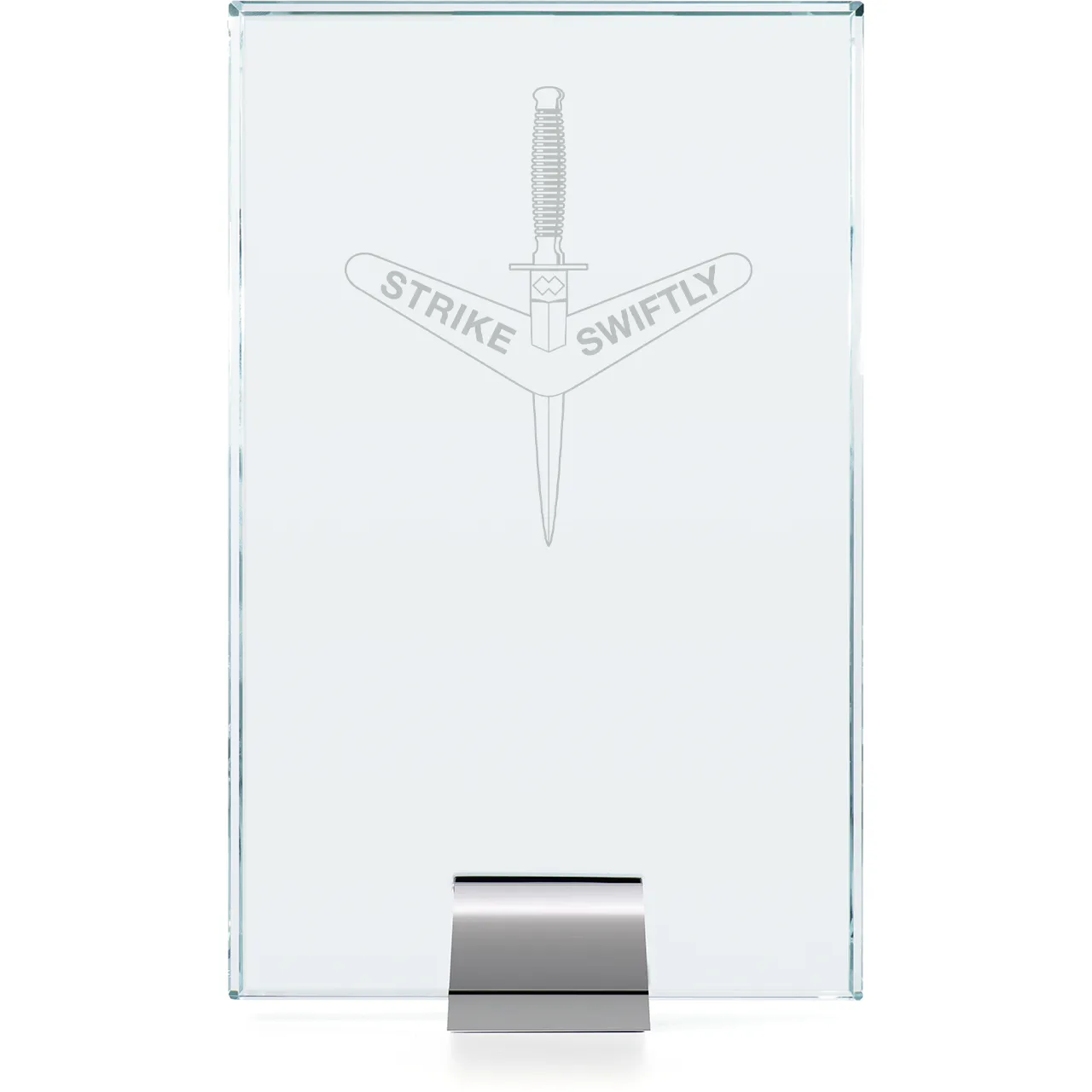 1st Commando Regiment Alpha Glass Award | Engraved Plaque - Army Shop