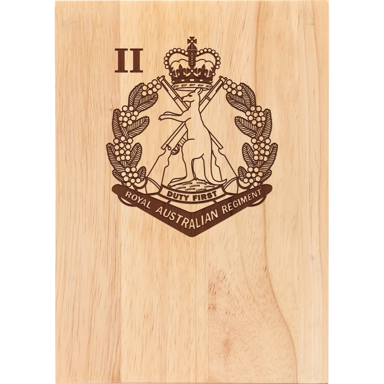2nd Battalion, RAR Heritage Wooden Award | Engraved Plaque - Army Shop