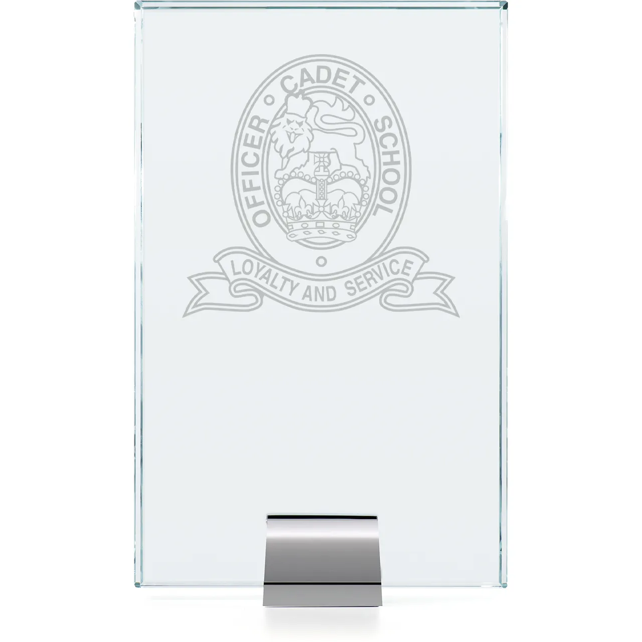 OCS Portsea Alpha Glass Award | Engraved Plaque - Army Shop